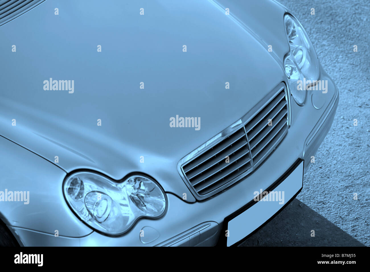 Car view from the front on the highway Stock Photo - Alamy