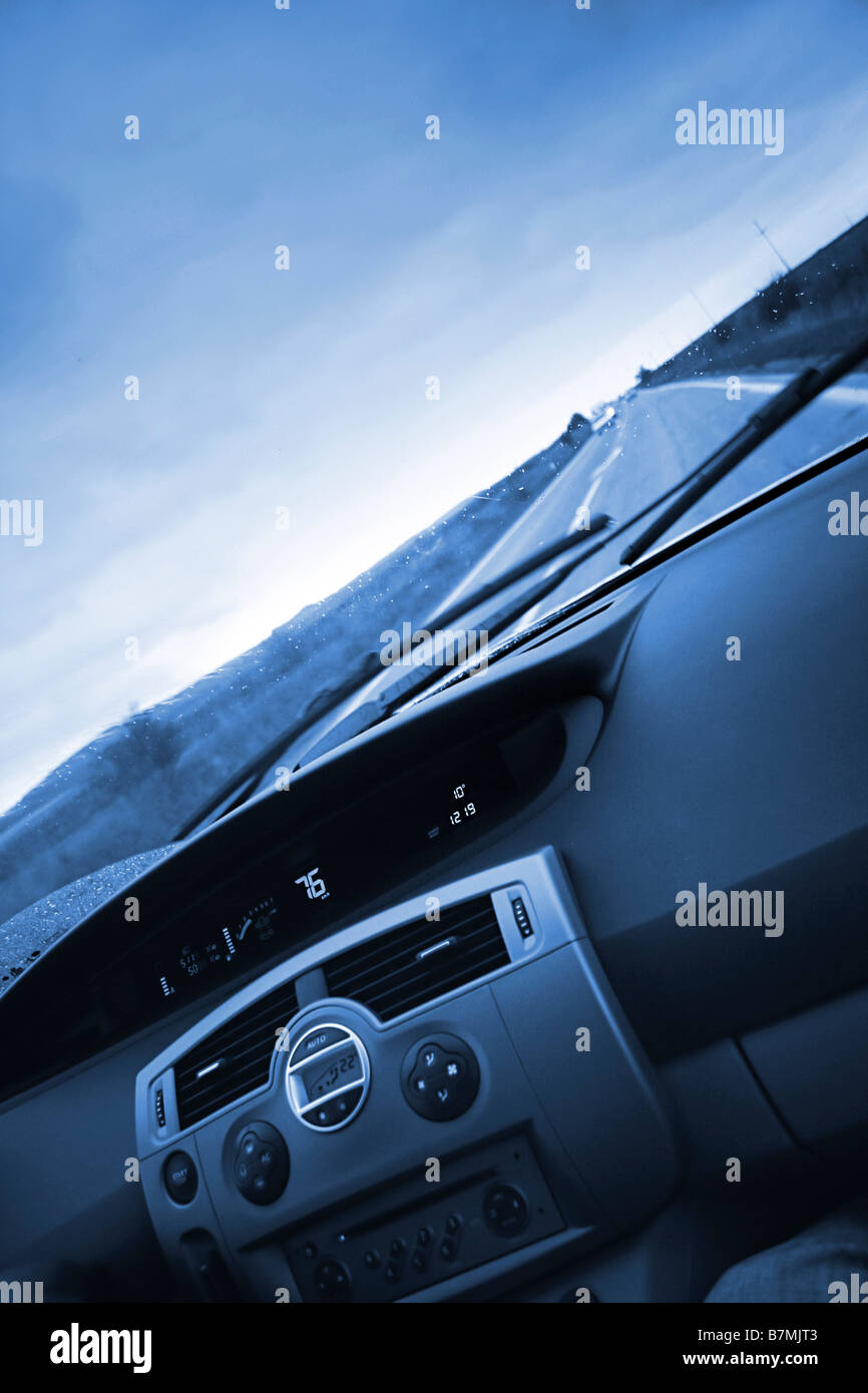 Car board on the highway Stock Photo - Alamy