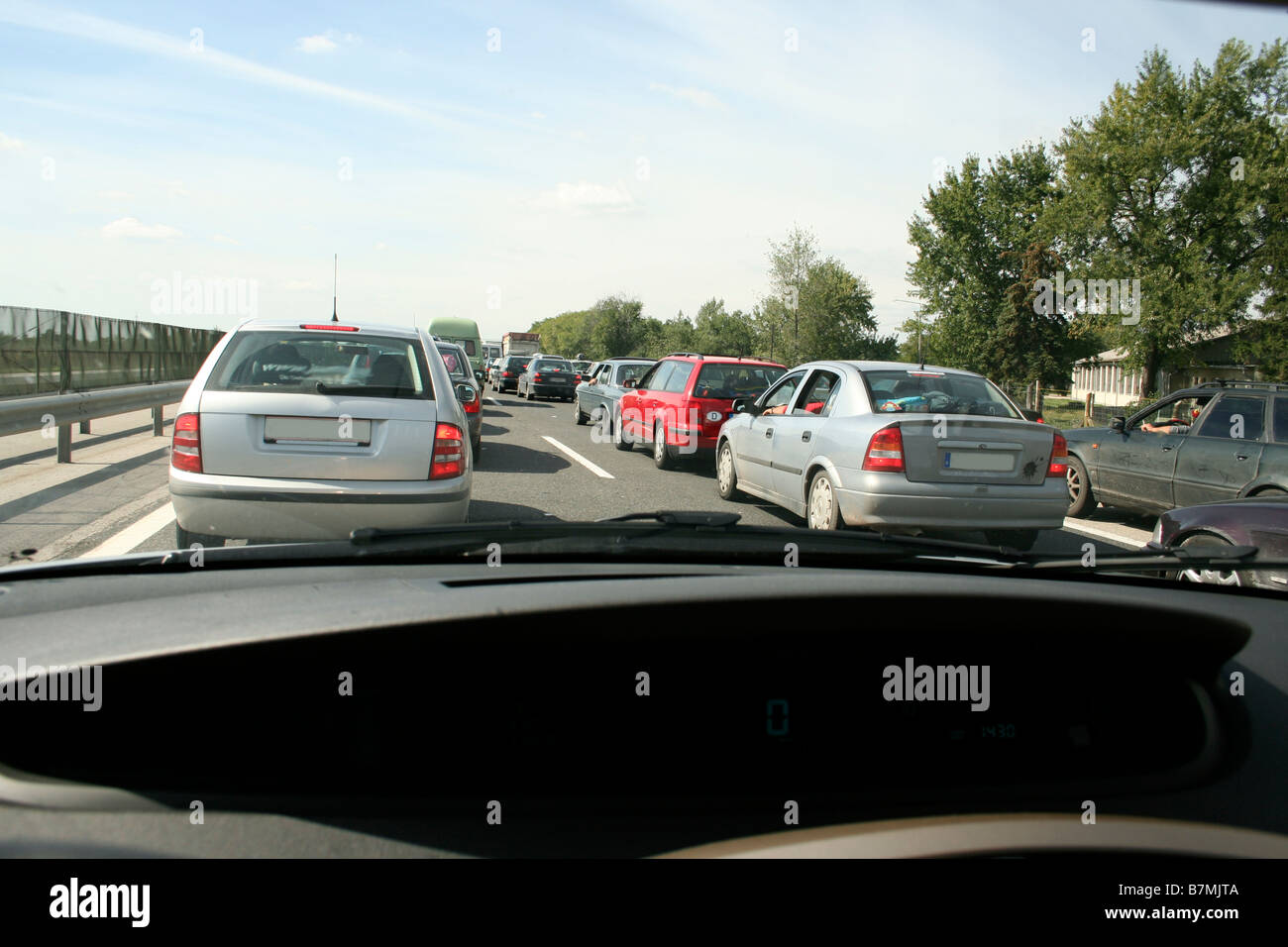 Car running on the highway Stock Photo - Alamy