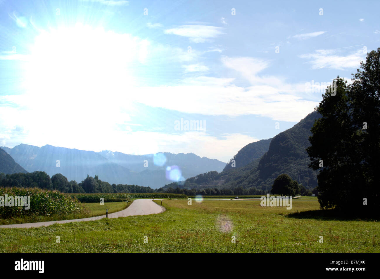 Beautiful country landscape view Great nature scene Stock Photo - Alamy
