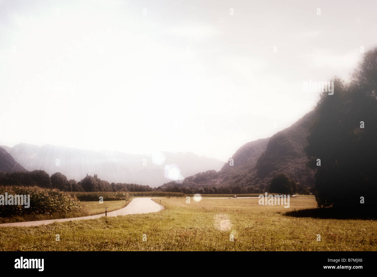 Beautiful country landscape view Great nature scene Stock Photo - Alamy