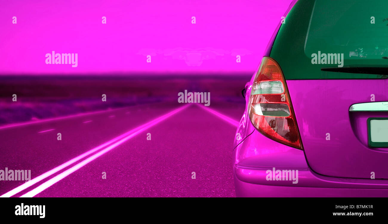 Car running on the highway Stock Photo - Alamy