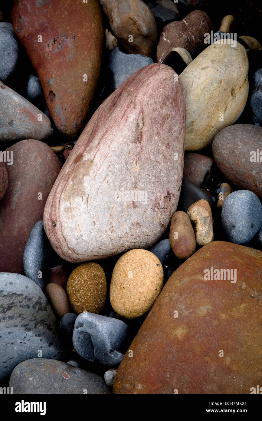 Erratic Boulders on the beach at Saltwick Bay North Yorkshire England ...