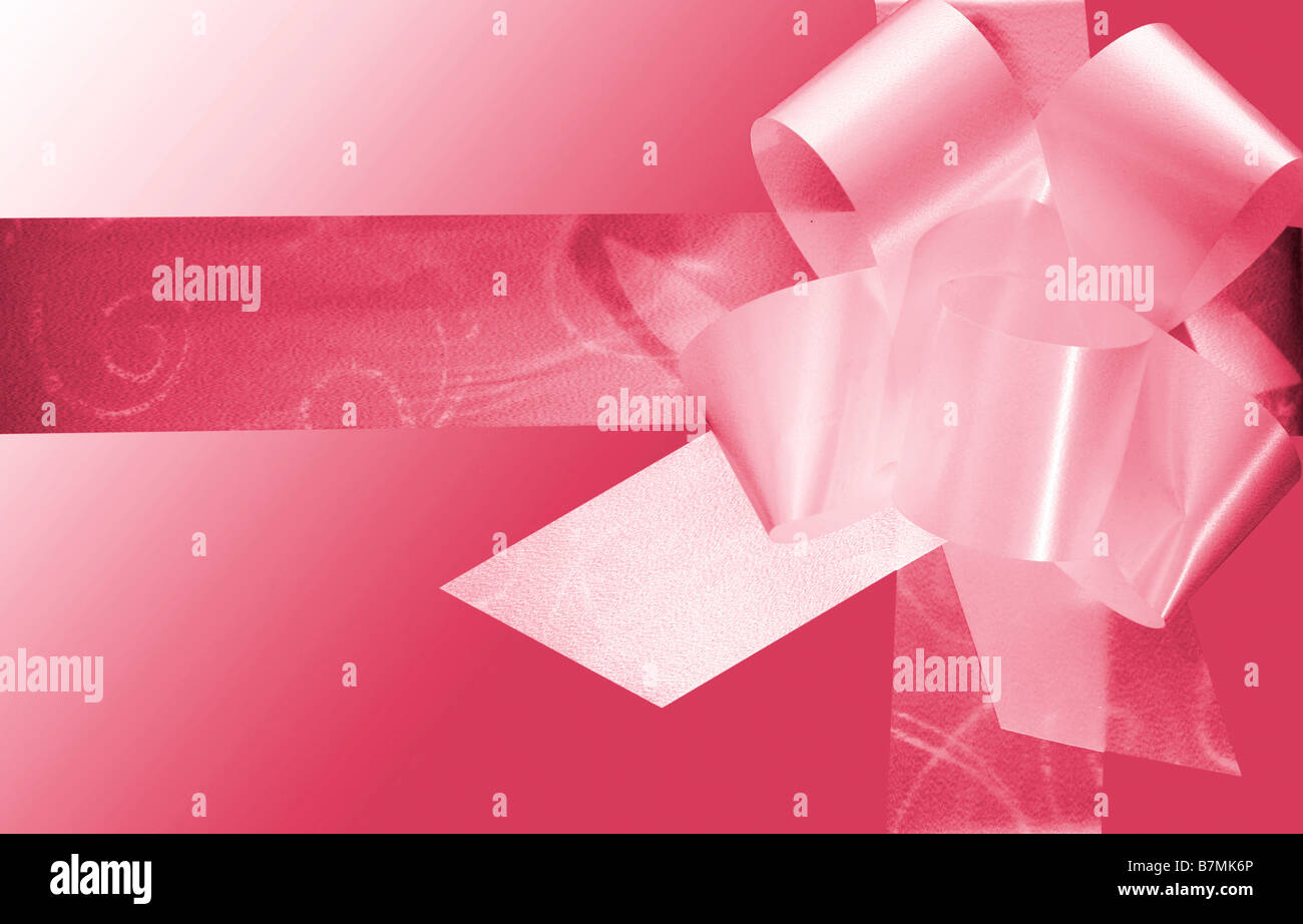 Present with ribbon and bow Stock Photo - Alamy