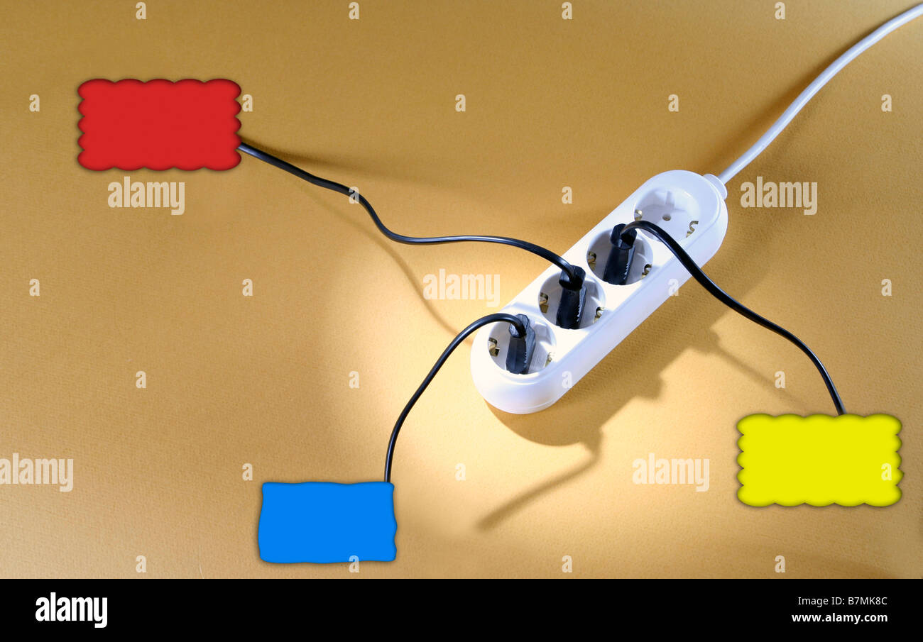 White outlet isolated Stock Photo - Alamy