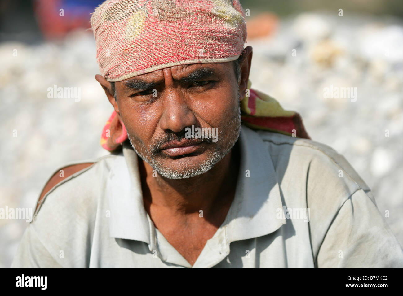 Man sand quarry Stock Photo - Alamy