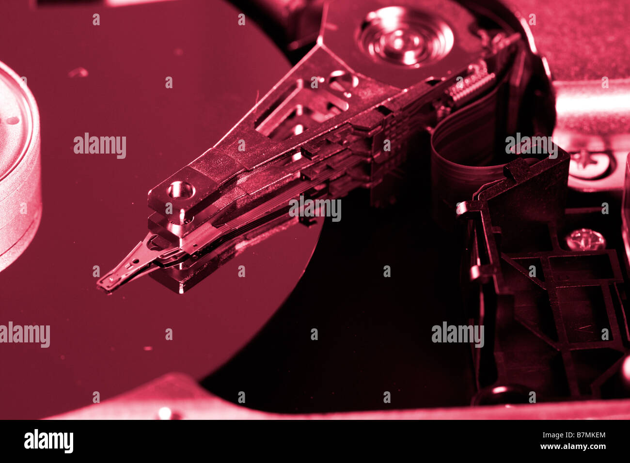Macro photo - Hard Disk Drive Stock Photo - Alamy