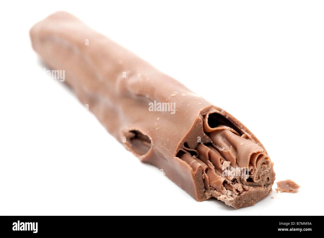 Chocolate flake isolated Cut Out Stock Images & Pictures - Alamy