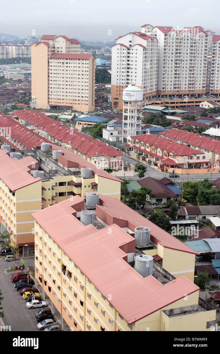 Modern high rise buildings in Ampang, Selangor, Malaysia. Ampang is a ...