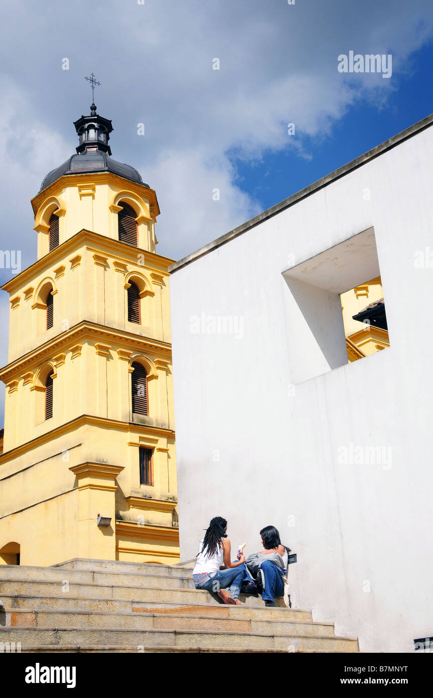 Two girls in Bogota, Columbia Stock Photo - Alamy