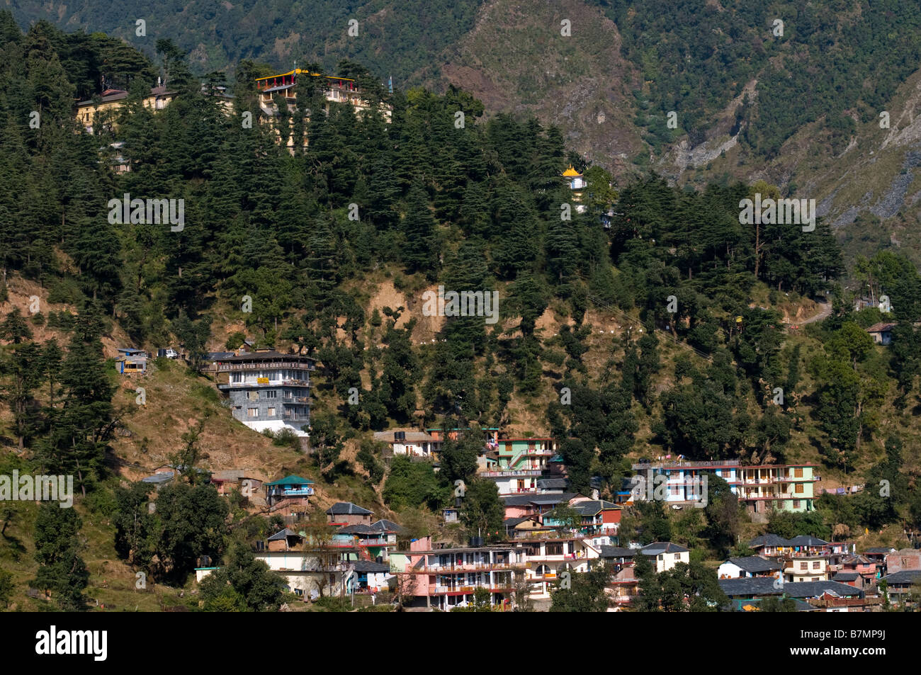 MacLeodganj in the Himalayan Foothills. Dharamsala. Himachal Pradesh ...