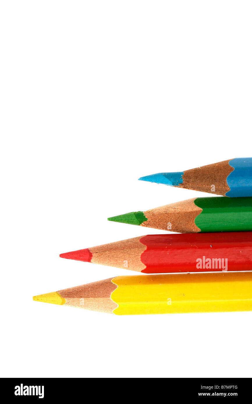 Close-up picture of sharp pencils Stock Photo - Alamy