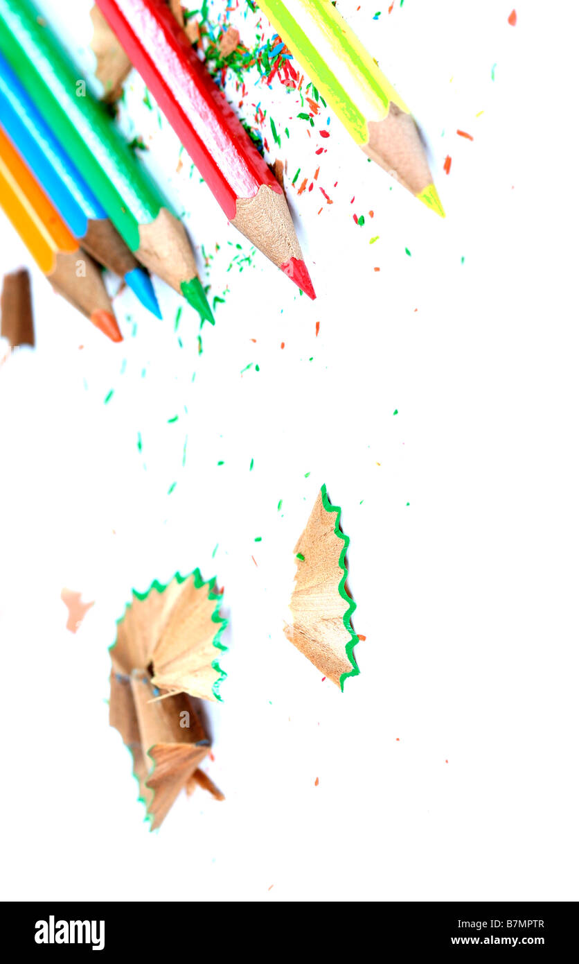 Close-up picture of sharp pencils Stock Photo - Alamy