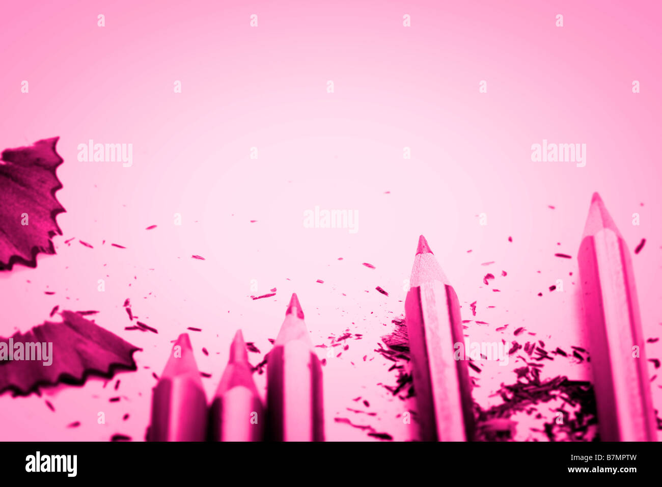 Close-up picture of sharp pencils Stock Photo - Alamy