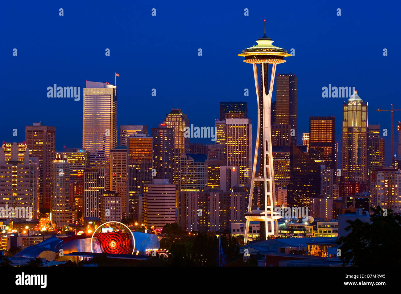 Seattle, Washington skyline from Queen Anne Hill Stock Photo - Alamy