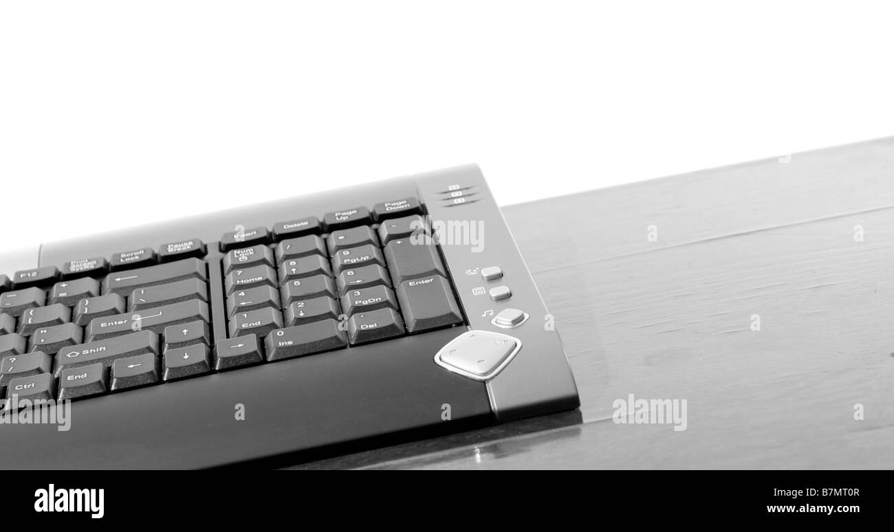 Close-up picture of a computer keyboard; isolated on white Stock Photo ...