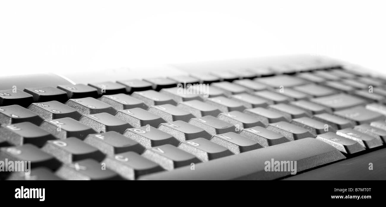 Close-up picture of a computer keyboard; isolated on white Stock Photo ...