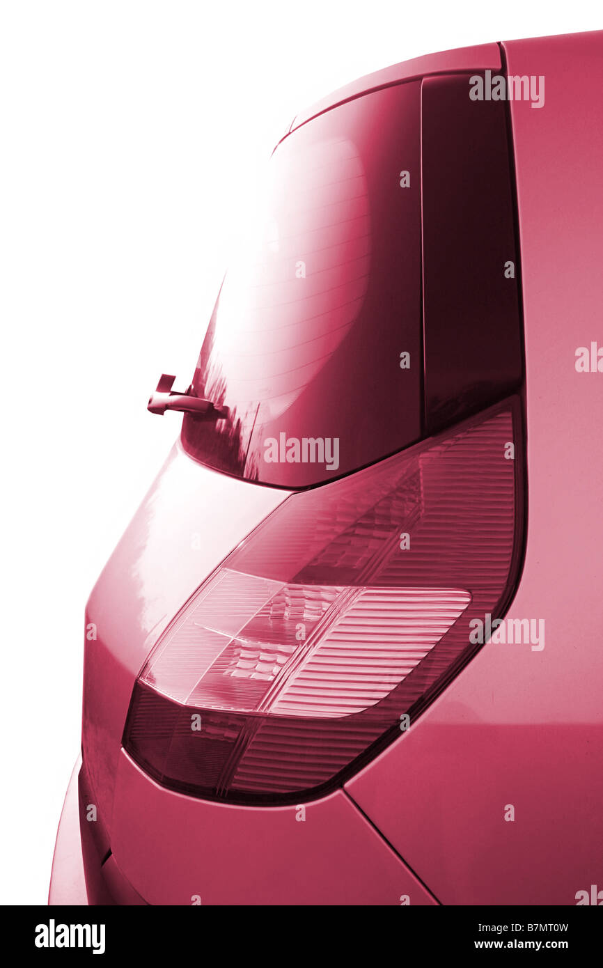 Car view from the back isolated Stock Photo - Alamy
