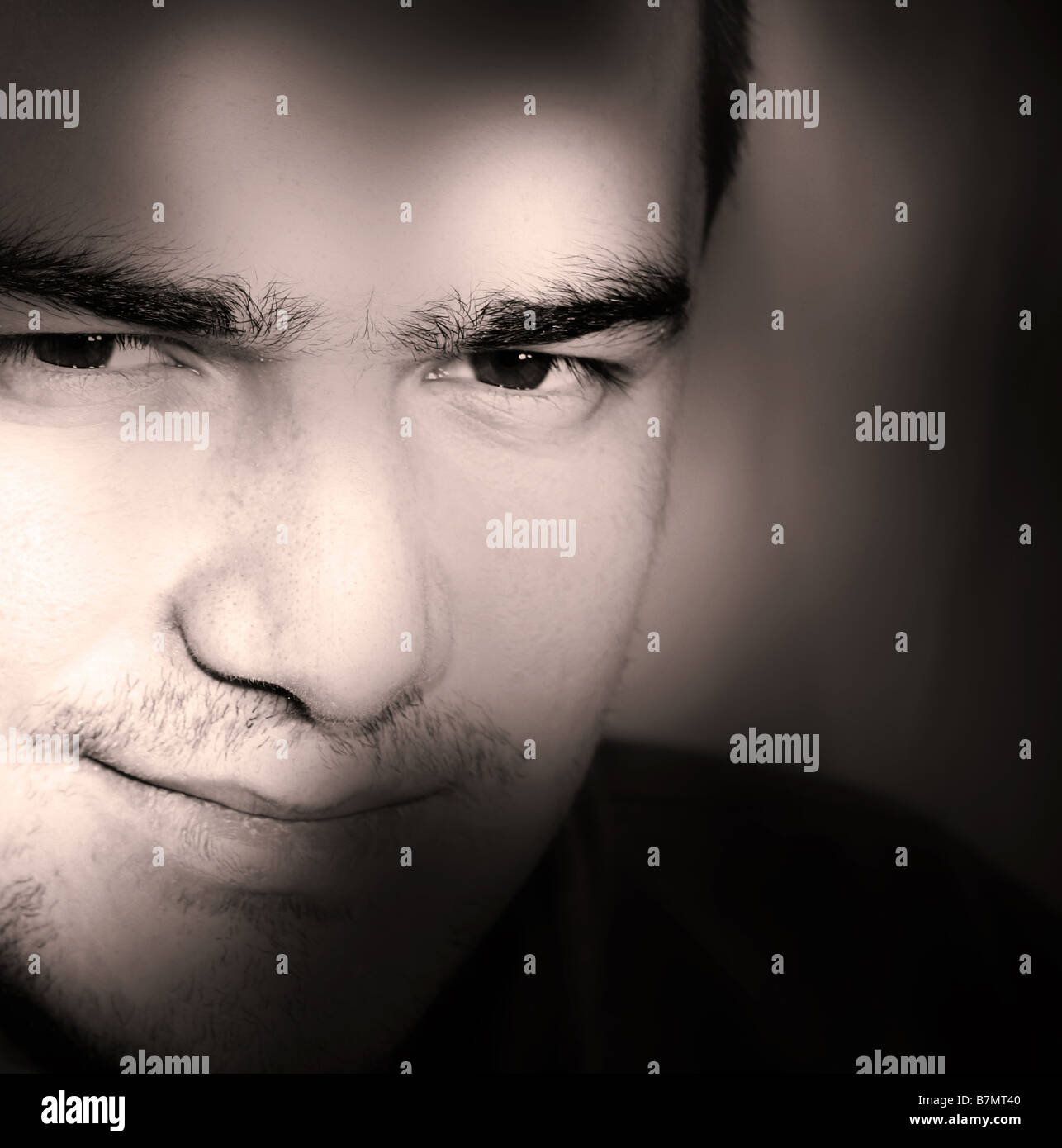 Young man - face, close-up Stock Photo - Alamy