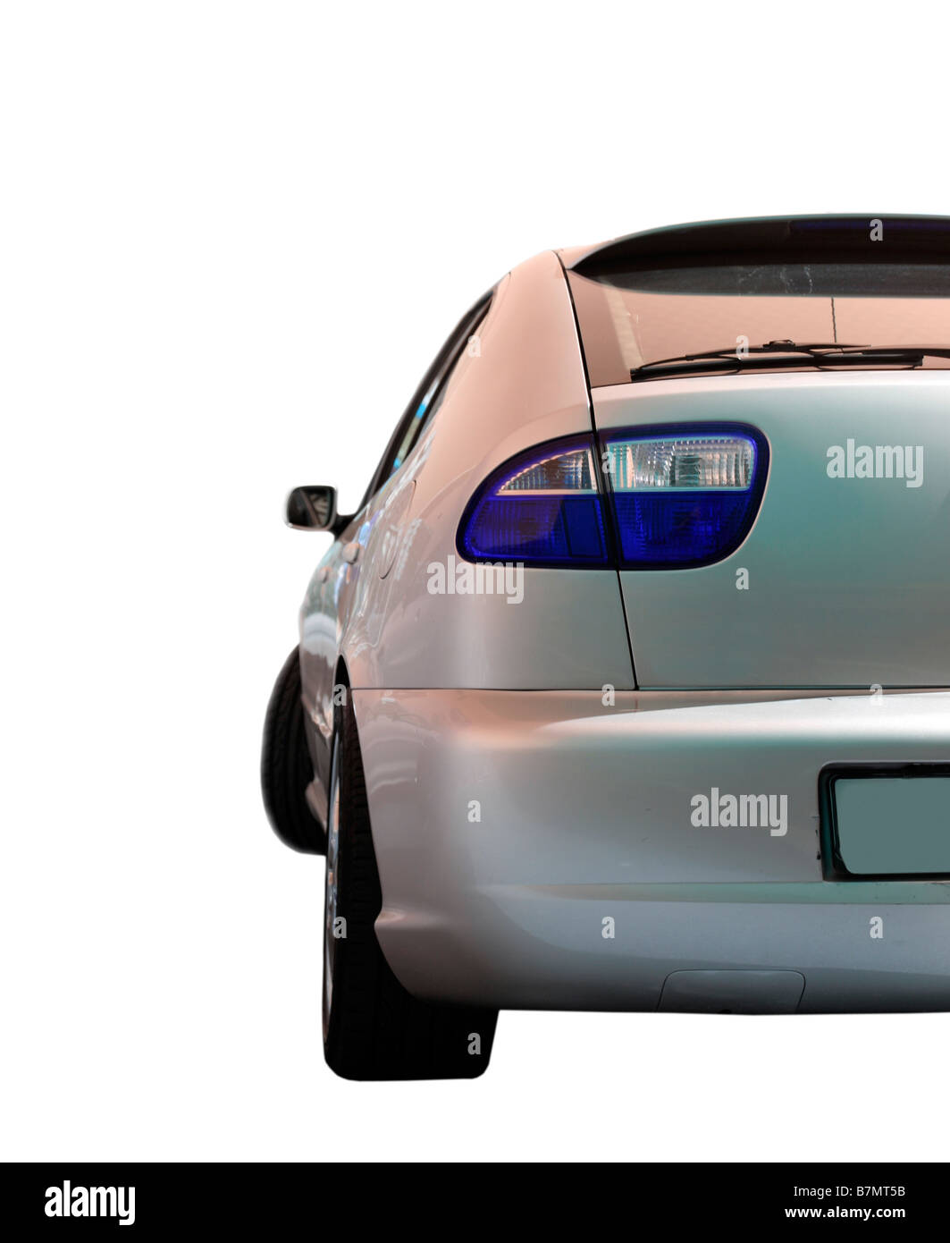 Car view from the back isolated Stock Photo - Alamy