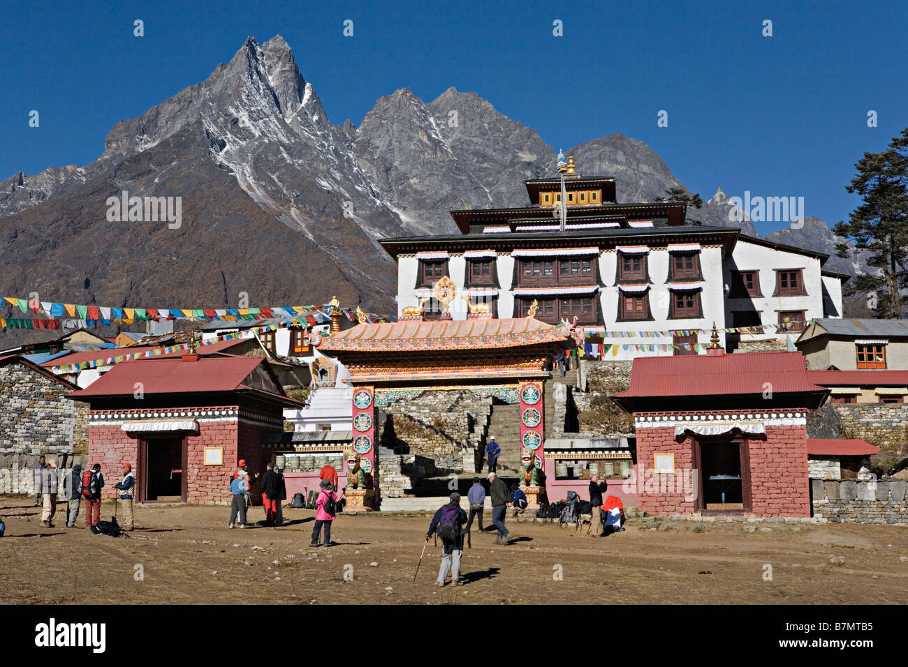 Tengboche buddhist monastery in Solukhumbu District in the Sagarmatha ...