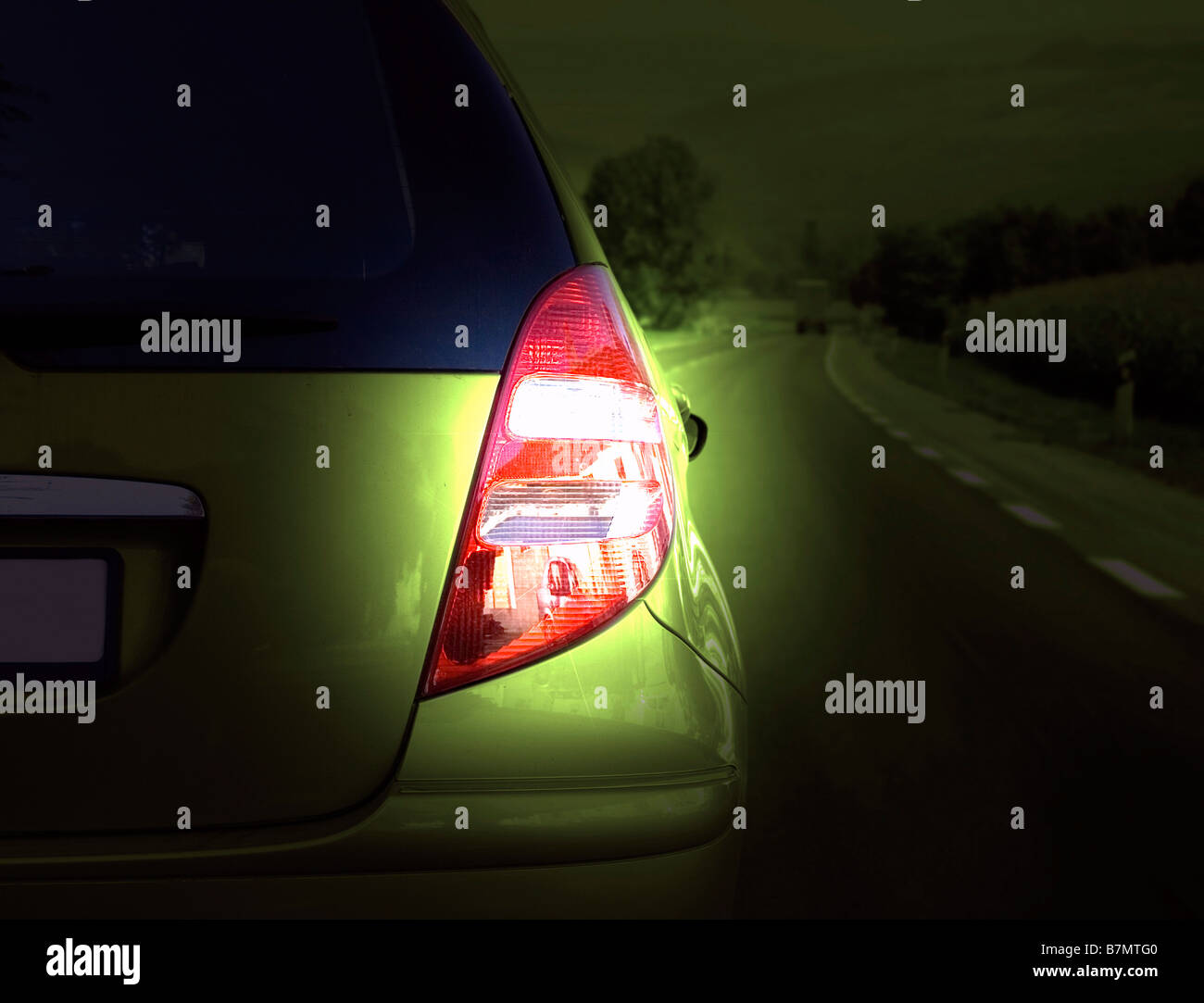 Car running on the highway Stock Photo - Alamy