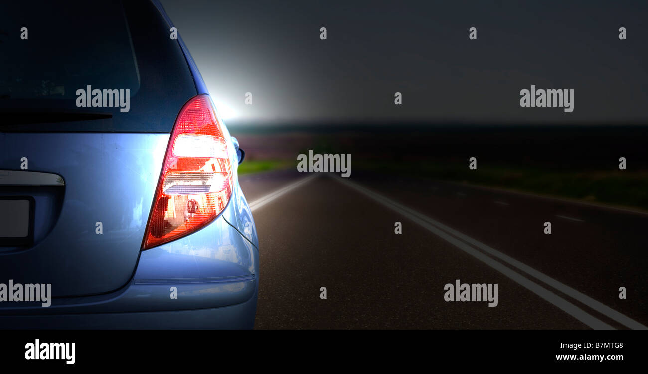 Car running on the highway Stock Photo - Alamy