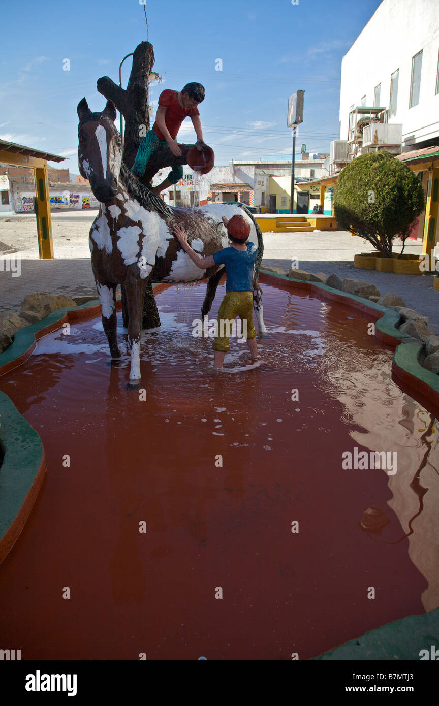 Art work along Avenue Juarez in the border town of Juarez Mexico Juarez ...