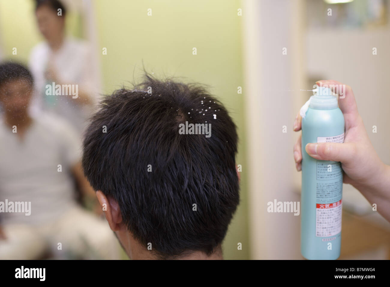 Man Having a Head Massage Stock Photo - Alamy