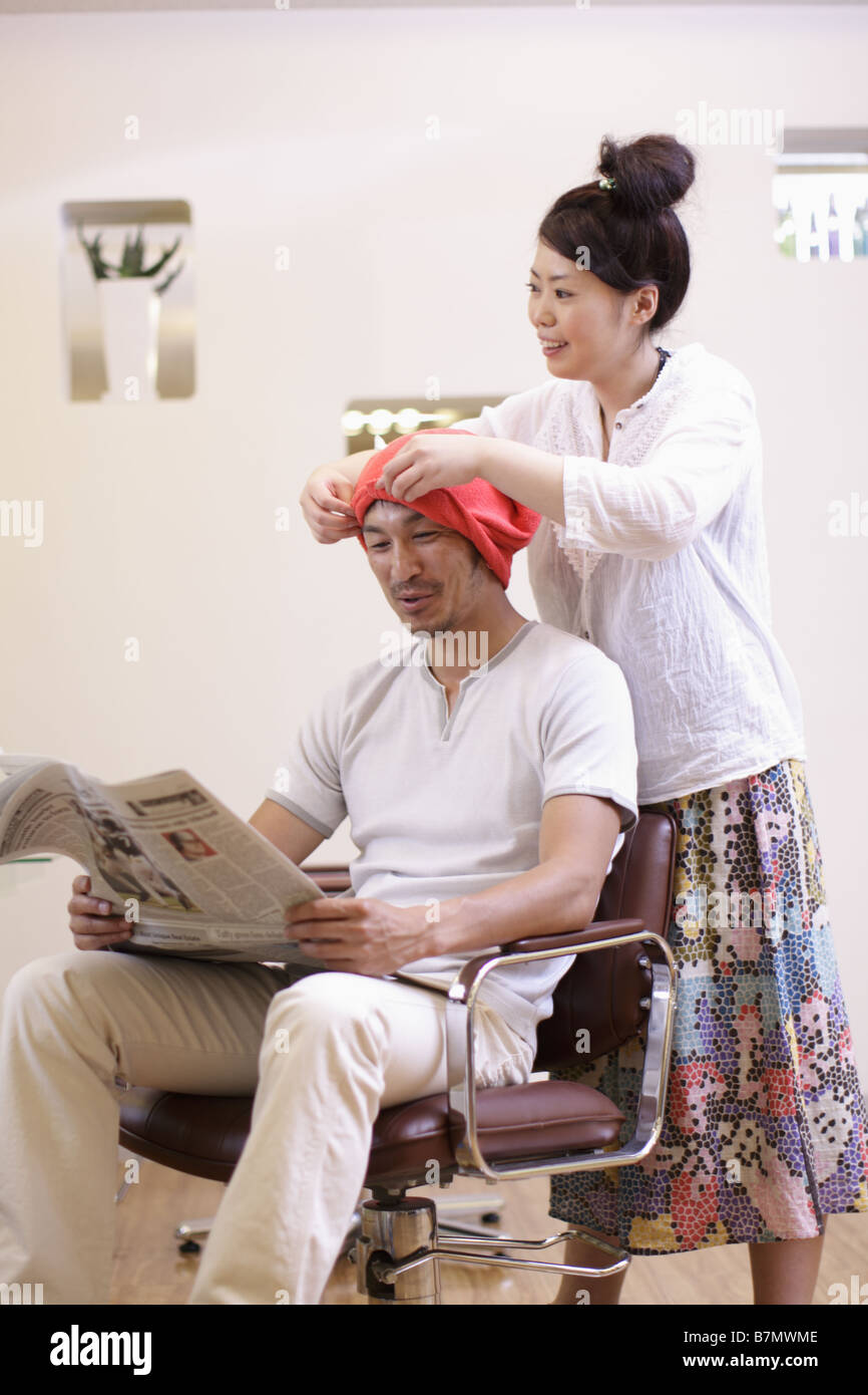 Hairdresser Setting High Resolution Stock Photography and Images - Alamy