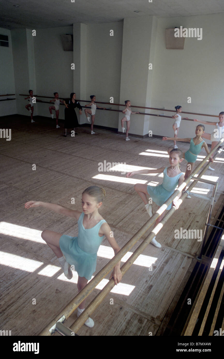 Dancers practicing, Moscow ballet school, Moscow, Russia Stock Photo ...