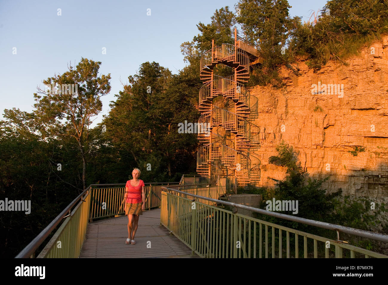 Valaste Viewing Platform, Ida-Viru County, Estonia, Europe Stock Photo ...