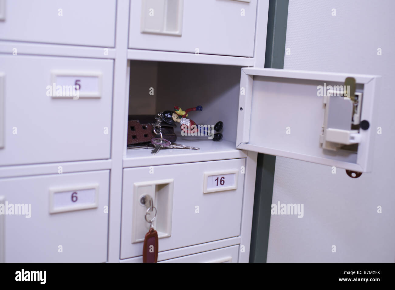 Open lockers close up hi-res stock photography and images - Alamy