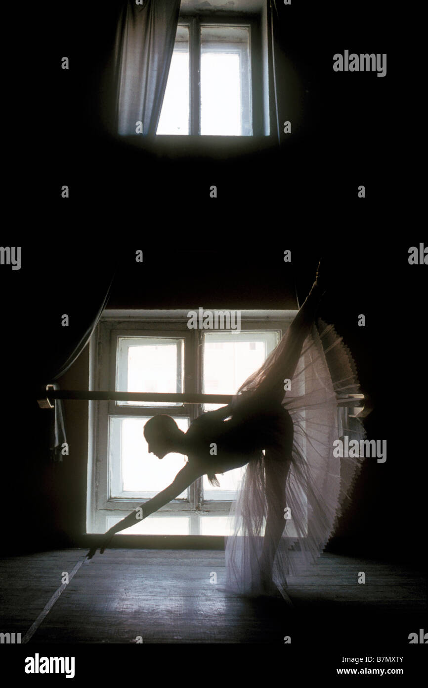Dancer exercise near the window, Moscow, Russia Stock Photo - Alamy