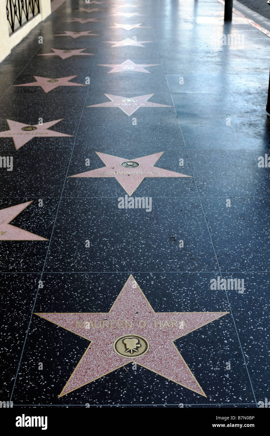 stars actor actress walk of fame pavement footpath hollywood los ...