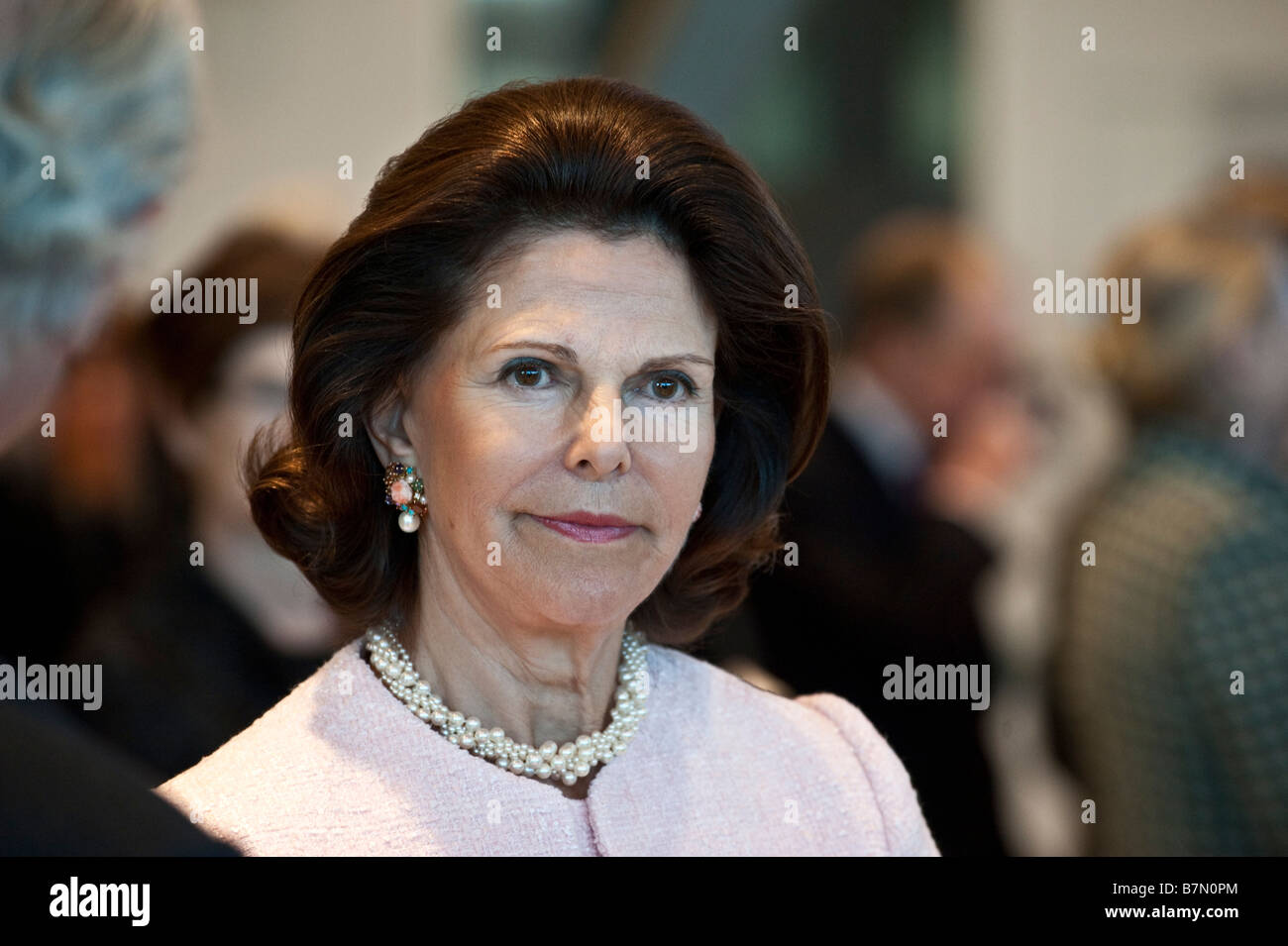 Portrait of Queen Silvia of Sweden Stock Photo - Alamy