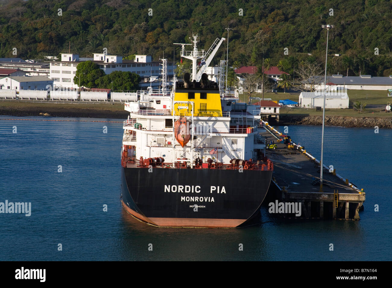 Oil Tanker Rodman Docks Panama Canal Panama City Panama Central America ...