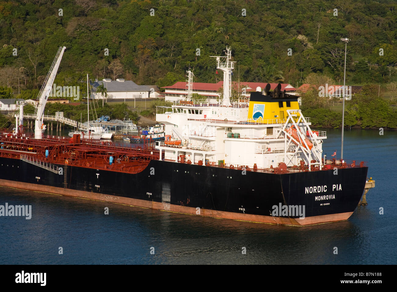 Oil Tanker Rodman Docks Panama Canal Panama City Panama Central America ...