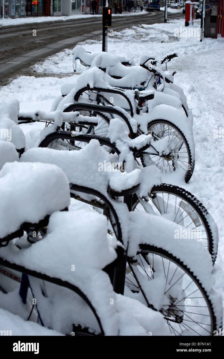 Frozen cycles hi-res stock photography and images - Alamy
