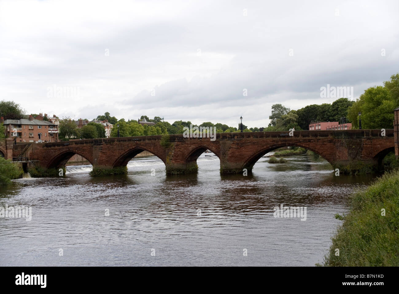 old Dee Bridge medieval crossing river Chester Stock Photo - Alamy