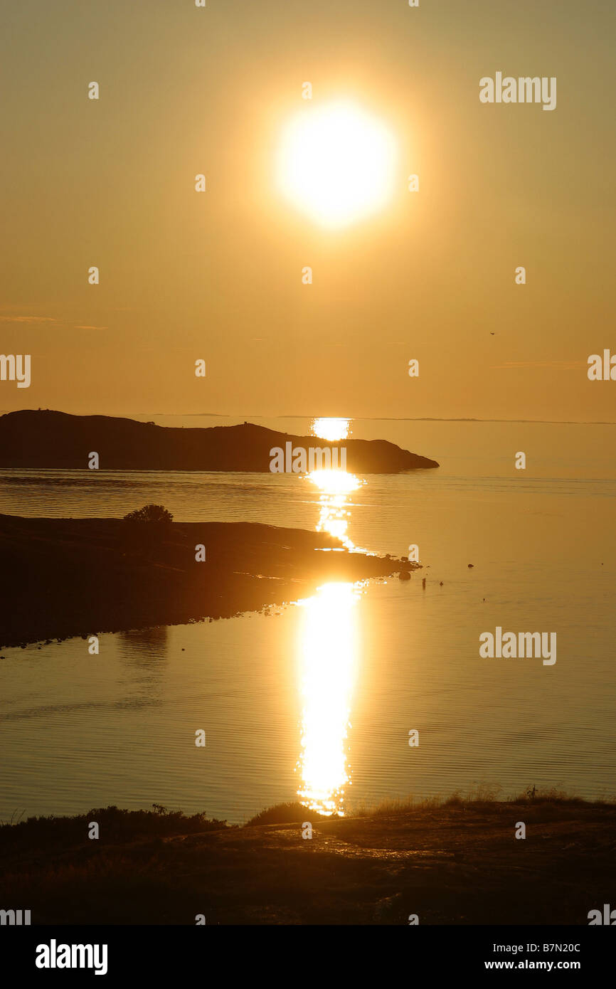 Sunset in the Archipelago Stock Photo - Alamy