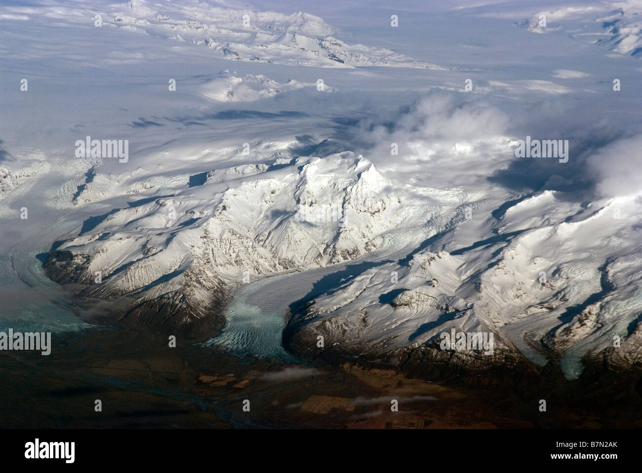 Aerial view of Iceland Stock Photo - Alamy