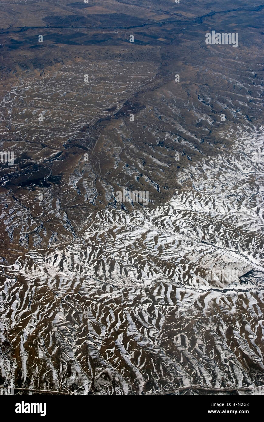 Aerial view of the Rocky Mountains USA Stock Photo - Alamy