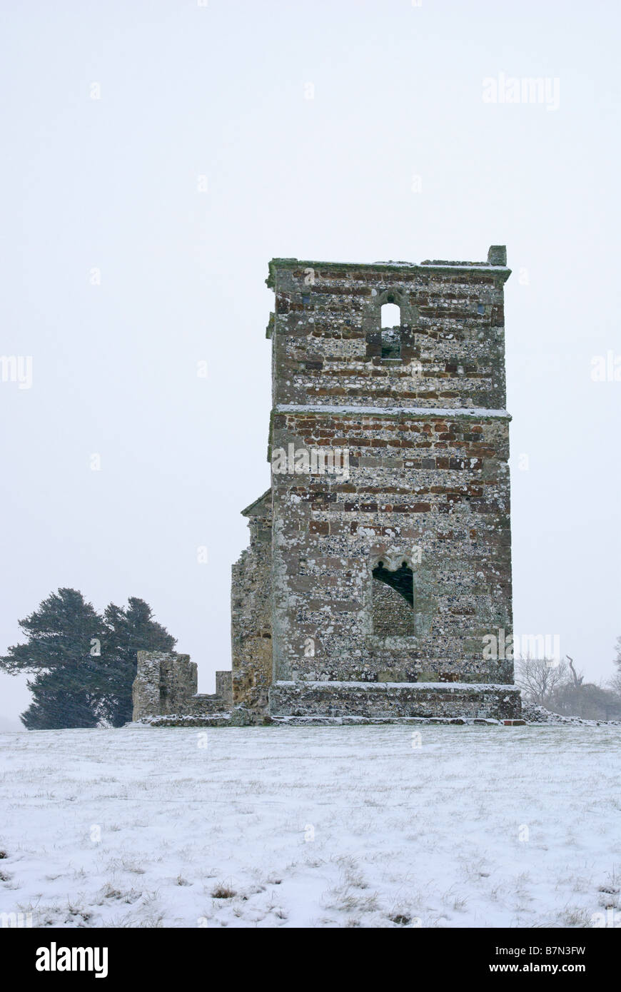 Knowlton church and neolithic henge hi-res stock photography and images ...