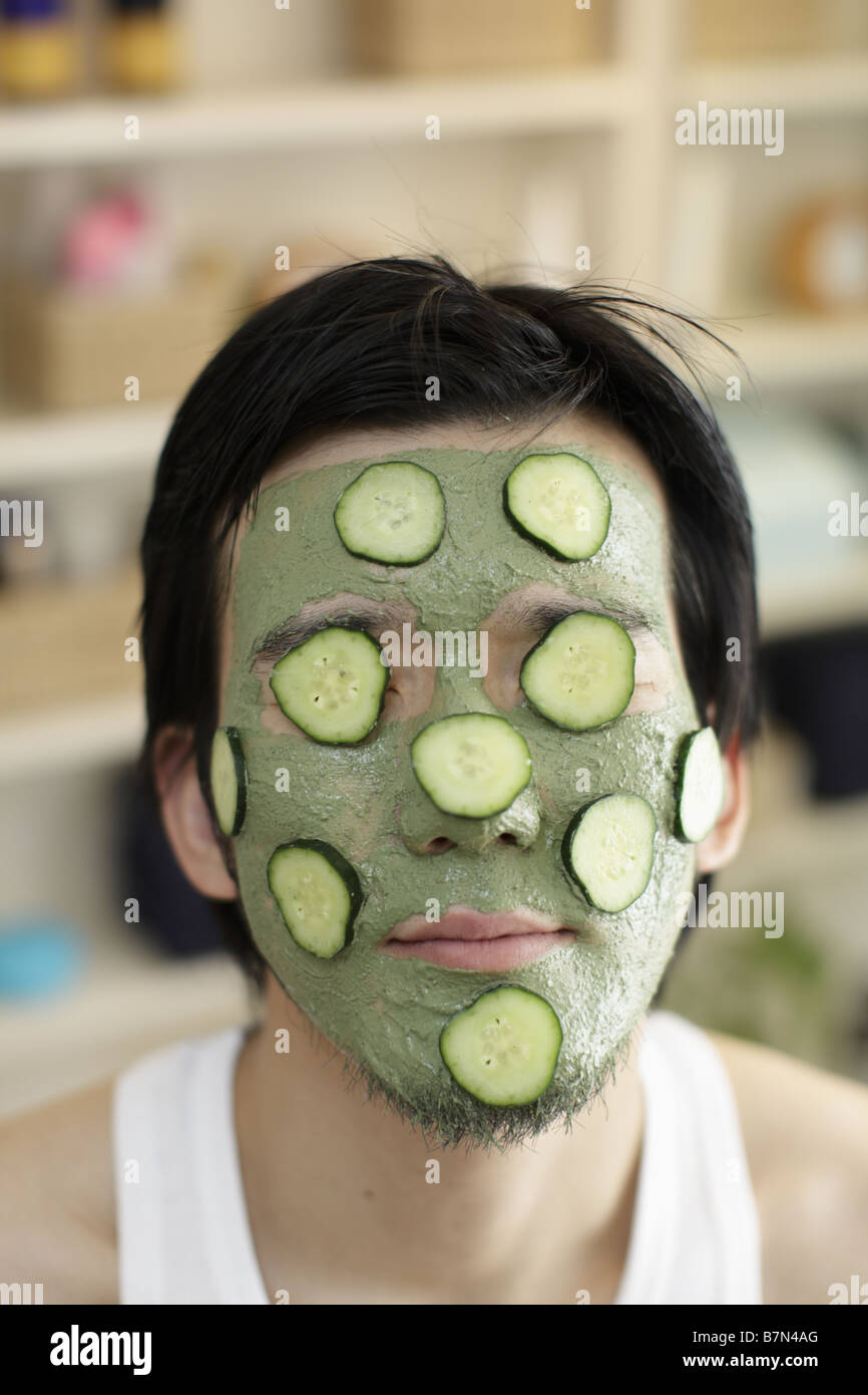 Cucumber and avocado mask hi-res stock photography and images - Alamy