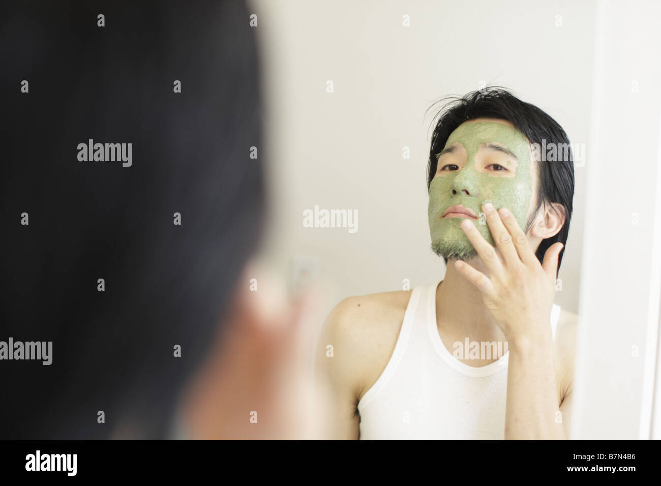 Man Wearing a Facial Mask Stock Photo - Alamy
