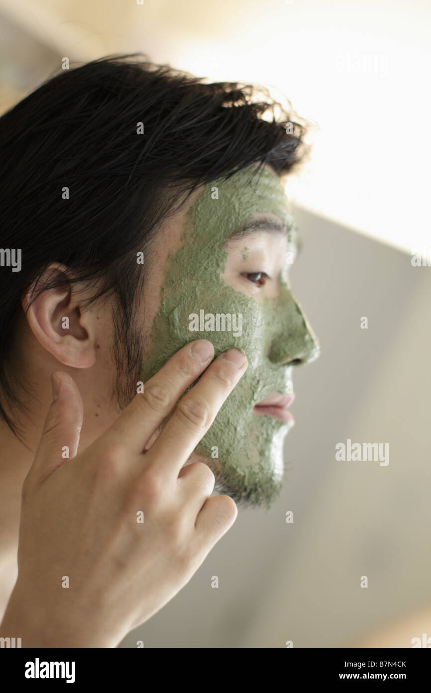 Man Wearing a Facial Mask Stock Photo - Alamy