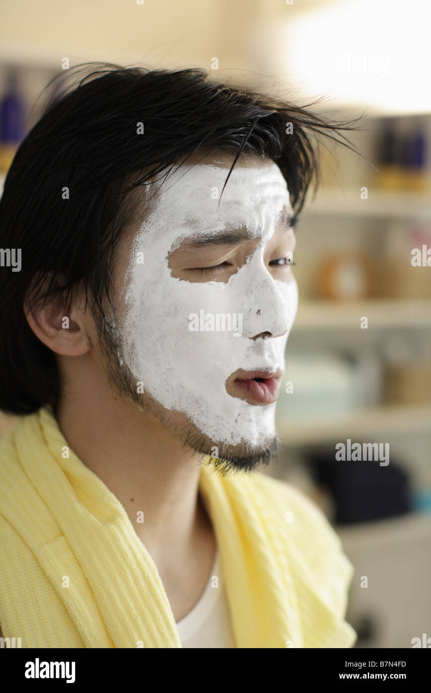 Man Wearing a Facial Mask Stock Photo - Alamy