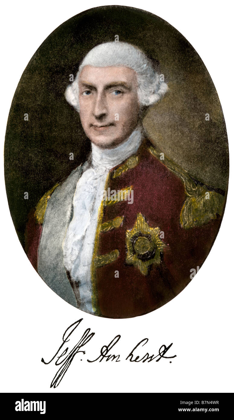 Jeffrey Amherst commander in chief of the British army and Governor ...