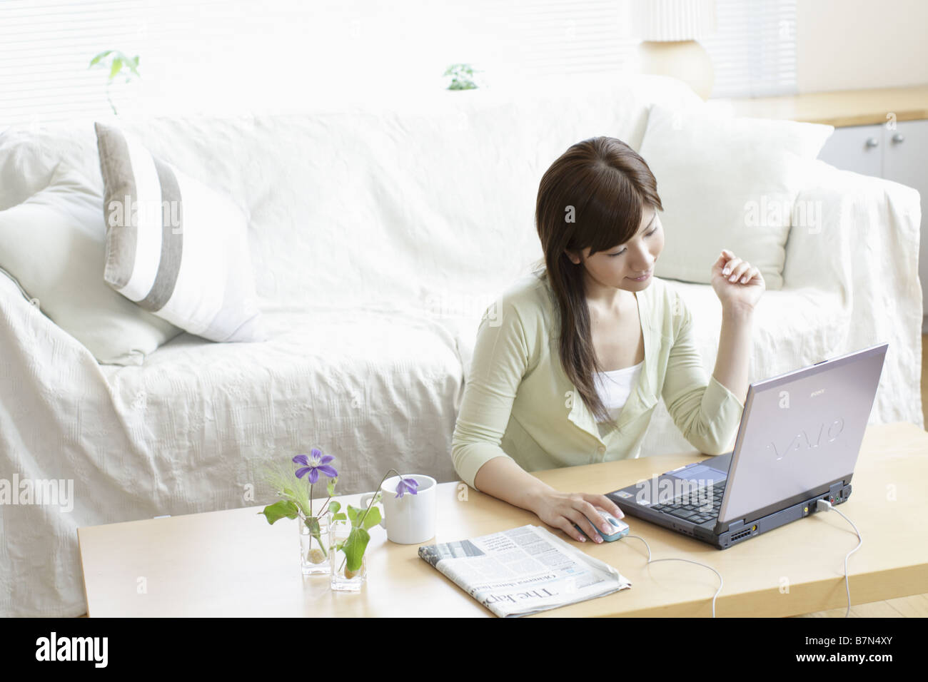 Blind person working computer hi-res stock photography and images - Alamy